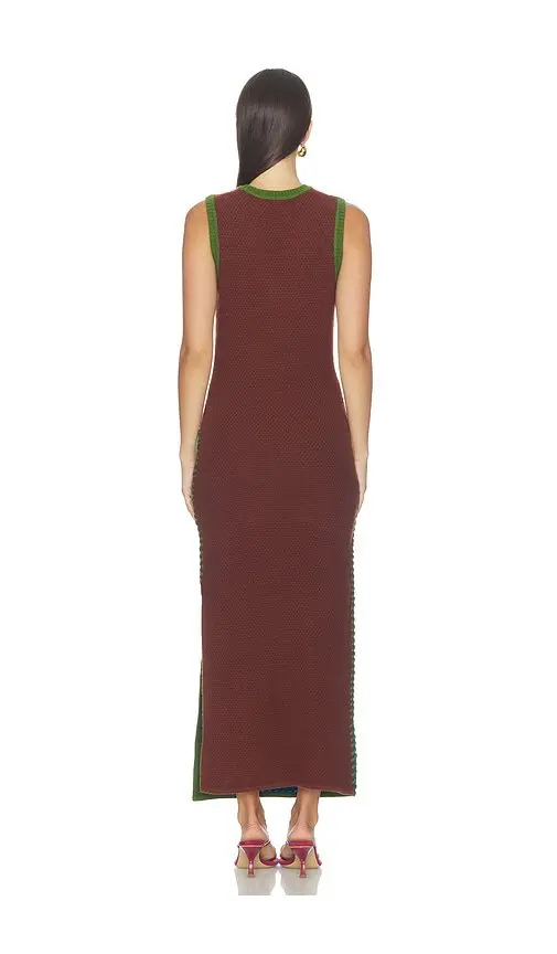 ALEMAIS Lasso Patchwork Knit Dress