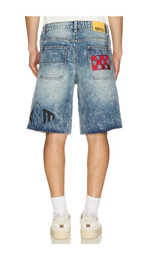 DIET STARTS MONDAY Graphic Doodle Denim Shorts