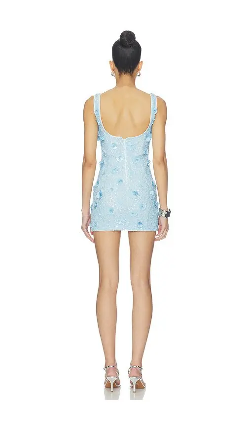 LOVERS AND FRIENDS Sequin Mini Dress - Light Blue
