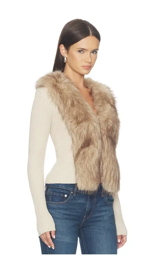 I.AM.GIA Ribbed Cardigan - Beige