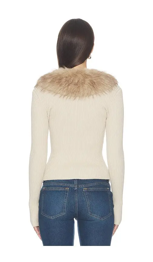 I.AM.GIA Ribbed Cardigan - Beige
