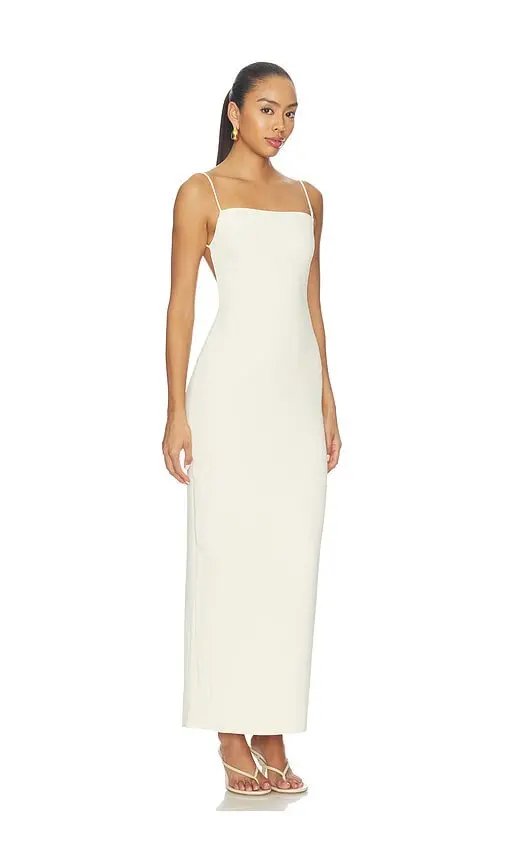 EAVES X Blake Evin Dani Polished Crepe Maxi Dress
