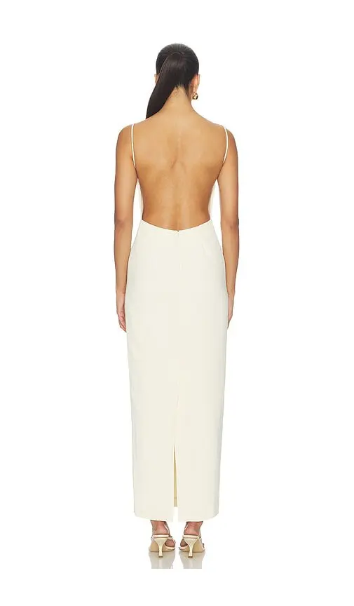 EAVES X Blake Evin Dani Polished Crepe Maxi Dress