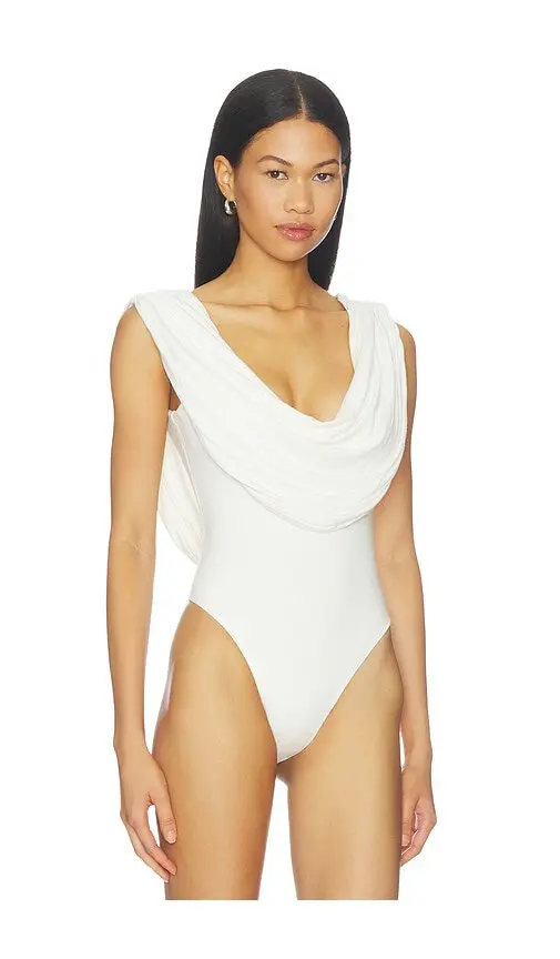 ALL THE WAYS X Blake Evin Rian Drape Bodysuit