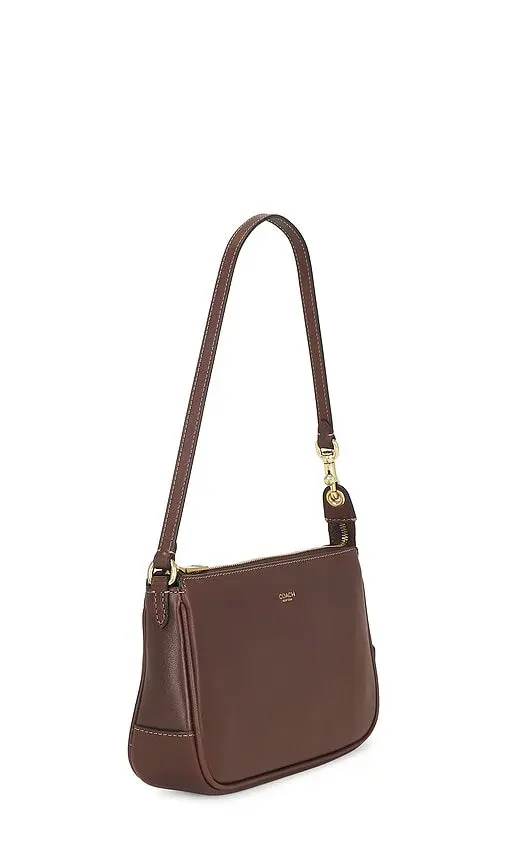 COACH Natural Grain Leather Plaza Bag