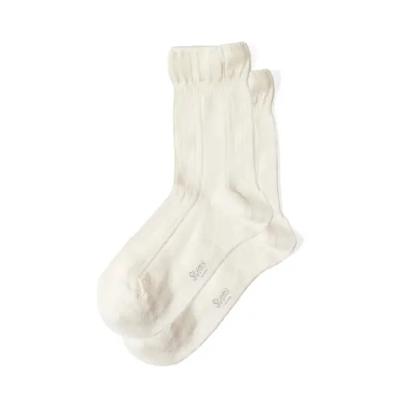 STEMS Dream Cotton Cashmere Socks - Ivory