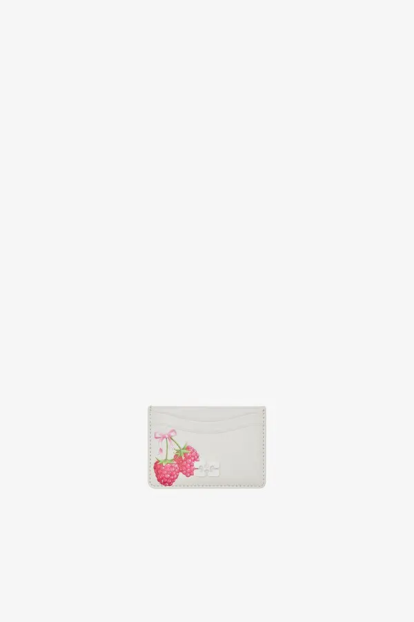 GANNI Bou Card Holder - White