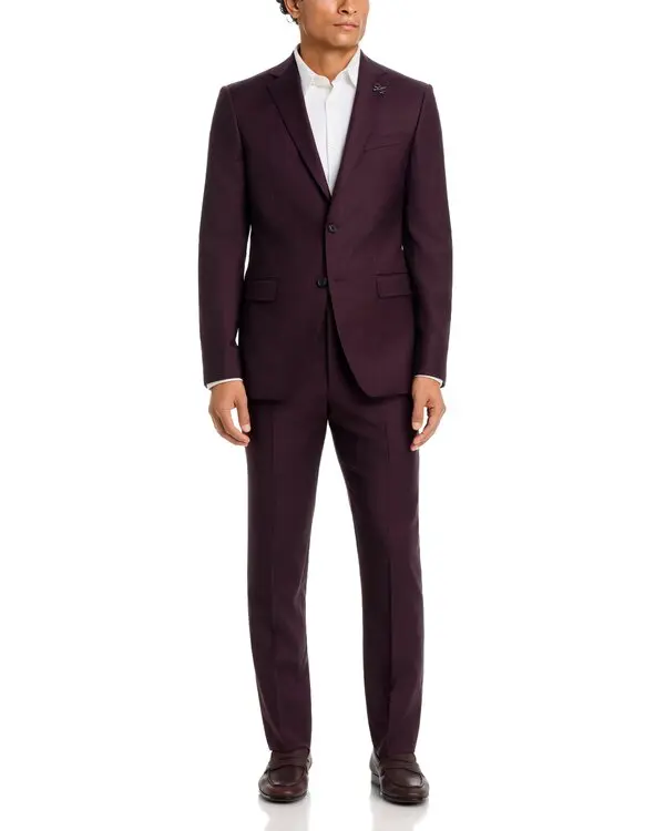 John Varvatos Sharkskin Slim Fit Wool Suit Jacket