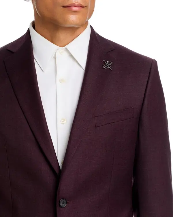 John Varvatos Sharkskin Slim Fit Wool Suit Jacket