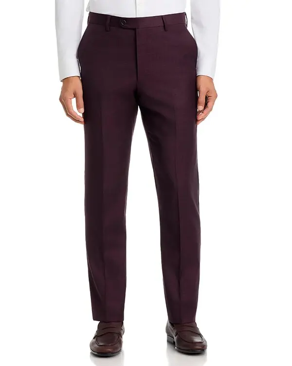 John Varvatos Slim Fit Wool Sharkskin Suit Pants