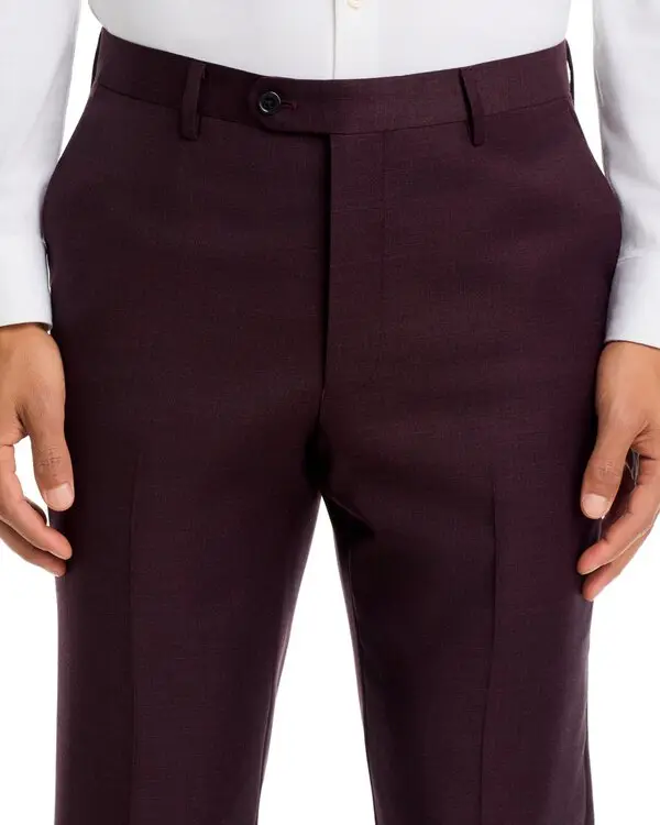 John Varvatos Slim Fit Wool Sharkskin Suit Pants