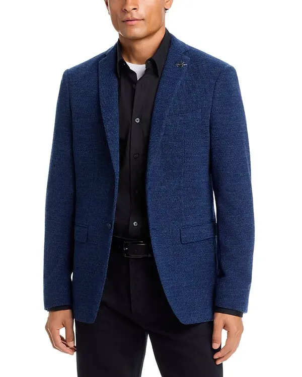 John Varvatos Slim Fit Unstructured Jersey Sport Coat - Blue