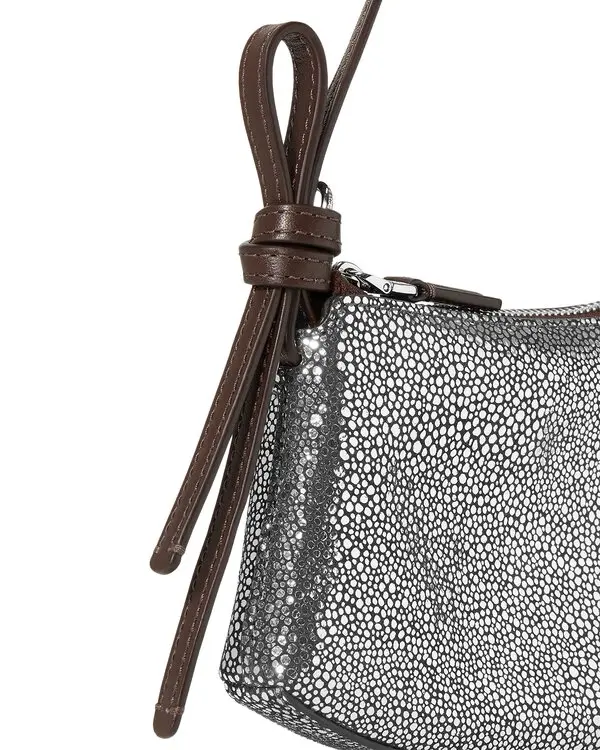 Kate Spade New York Loop Metallic Dot Suede Pochette Bag