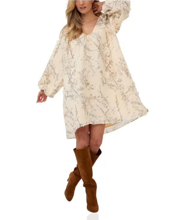 MARIELLE STOKKELAAR Candice Embroidery Floral Dress