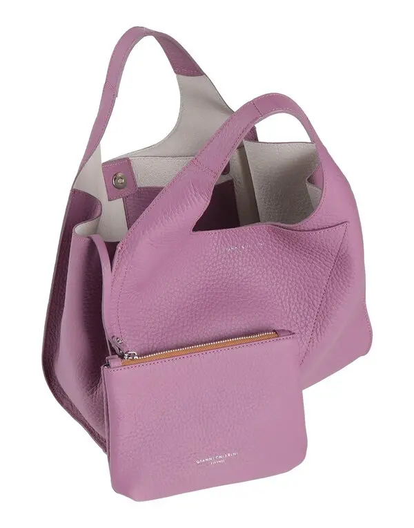 GIANNI CHIARINI Leather Handbag - Purple