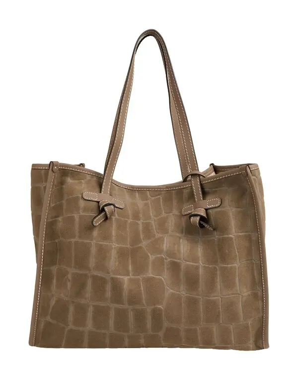 GIANNI CHIARINI Handbag Light Brown Leather - Grey