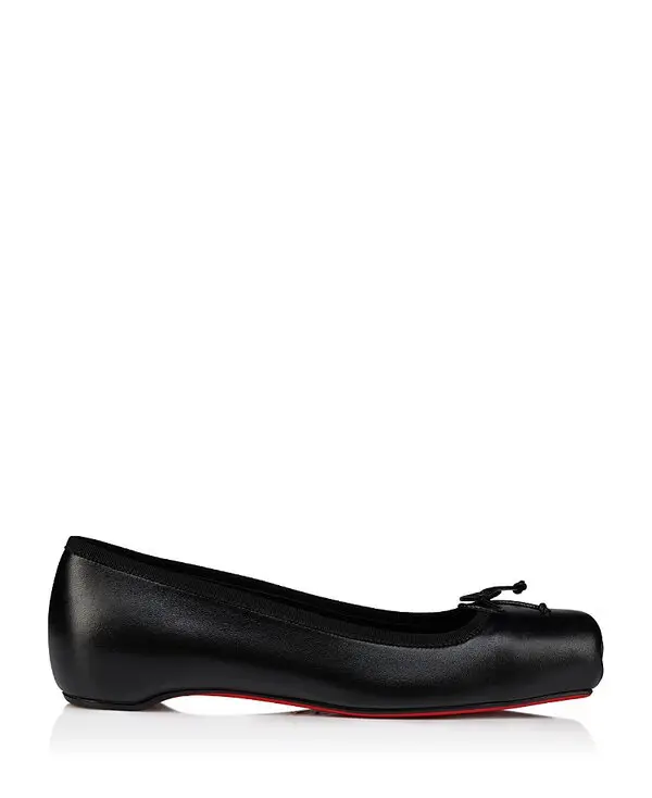 CHRISTIAN LOUBOUTIN Cassia Nodo Ballerina - Black