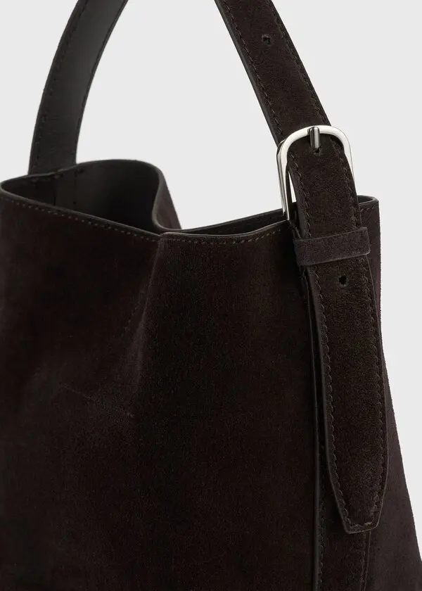 TOTEME Small Belted Suede Tote