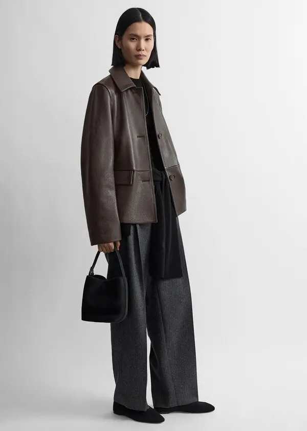 TOTEME Small Belted Suede Tote
