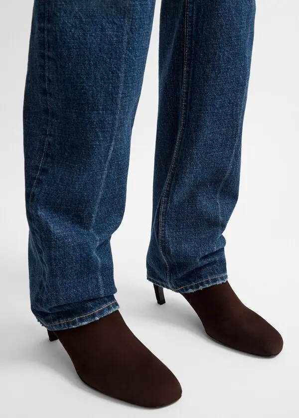 TOTEME Soft Suede Ankle Boots