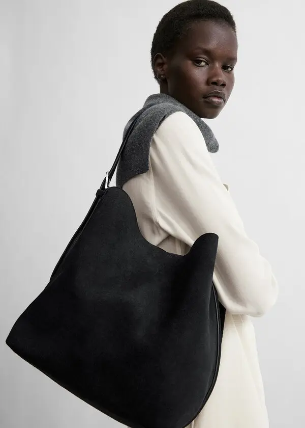 TOTEME Medium Belted Suede Tote