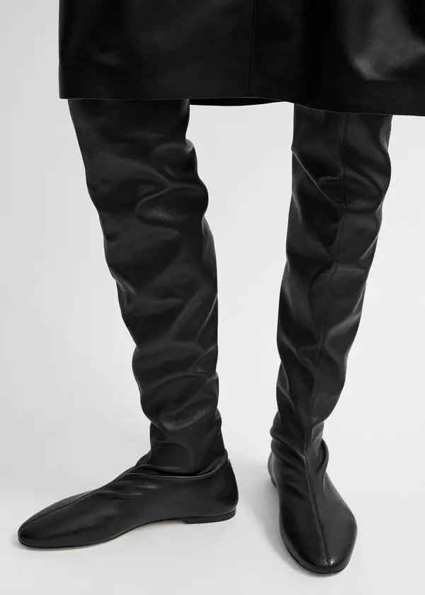 TOTEME Deconstructed Stretch Nappa Boots