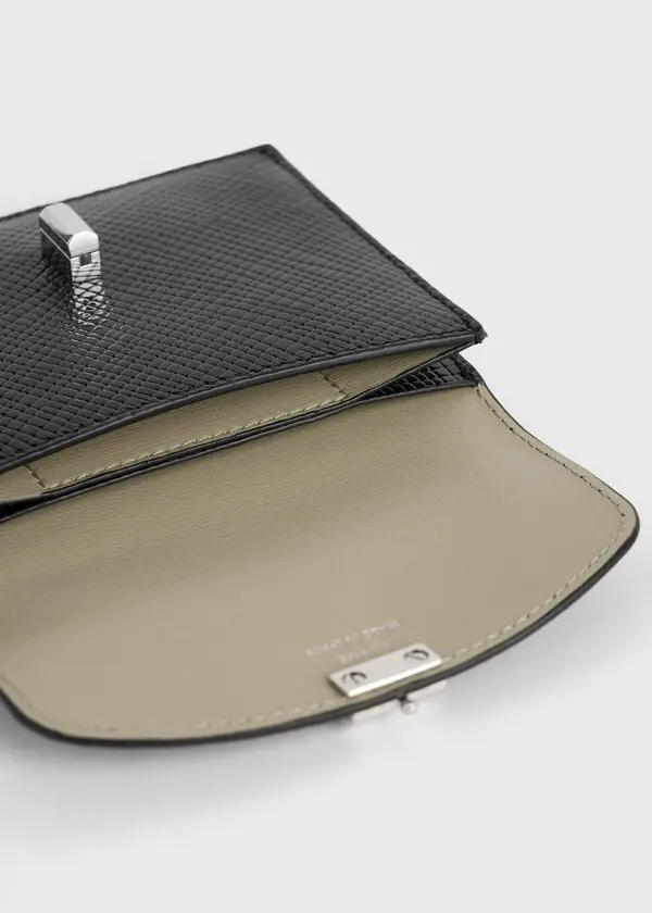 TOTEME T-lock Palmellato-patent Cardholder