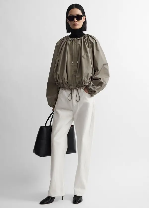 TOTEME Gathered Parachute Coat - Rock