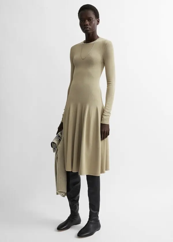 TOTEME Sculpted Knit Dress - Sage