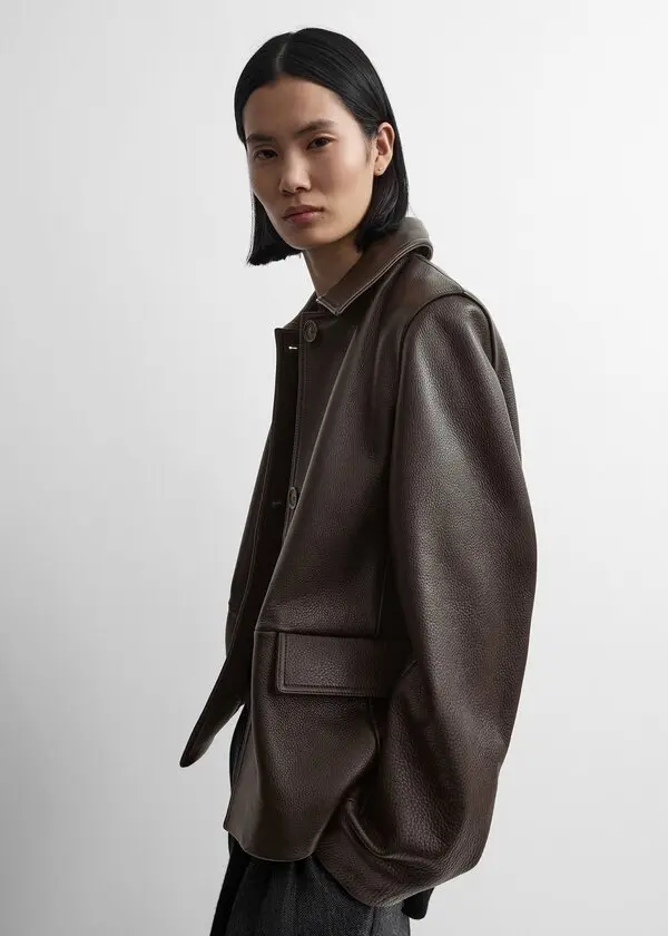 TOTEME Grained Leather Jacket