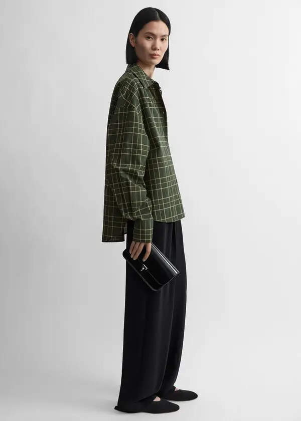 TOTEME Boxy Shirt Pine/popcorn