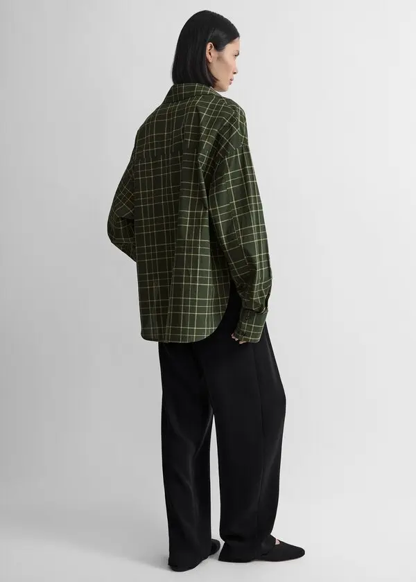 TOTEME Boxy Shirt Pine/popcorn