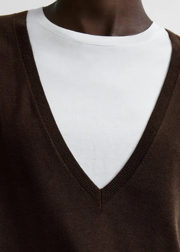 TOTEME Fine V-neck Knit