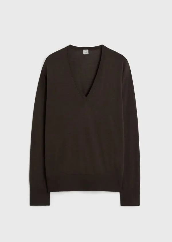 TOTEME Fine V-neck Knit