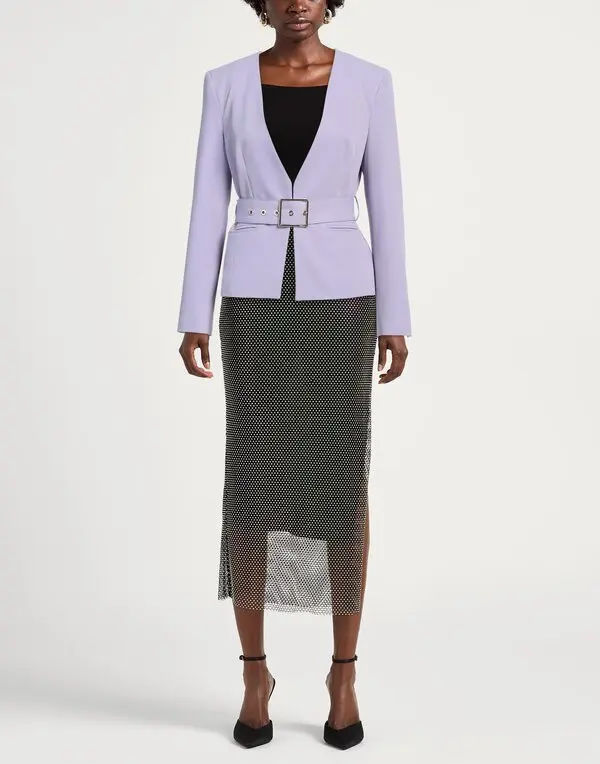 Liu Jo Jacket Lilac Size Polyester, Elastane