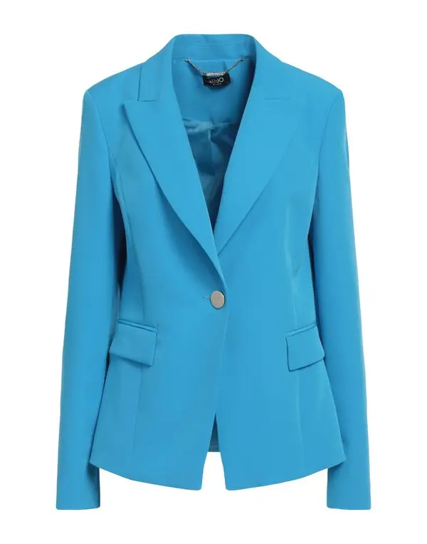 Liu Jo Blazer Azure Size Polyester, Elastane