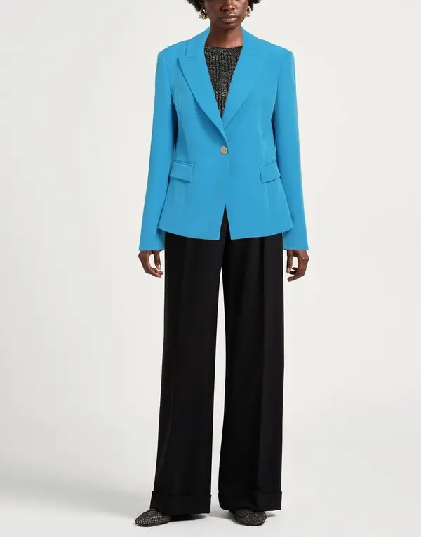 Liu Jo Blazer Azure Size Polyester, Elastane