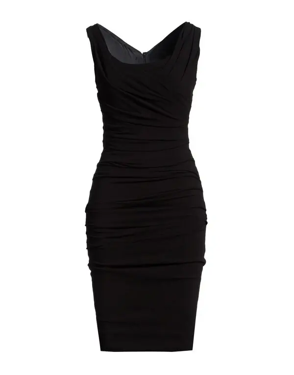 Dolce & Gabbana Midi Dress Size Virgin Wool, Polyamide, Elastane