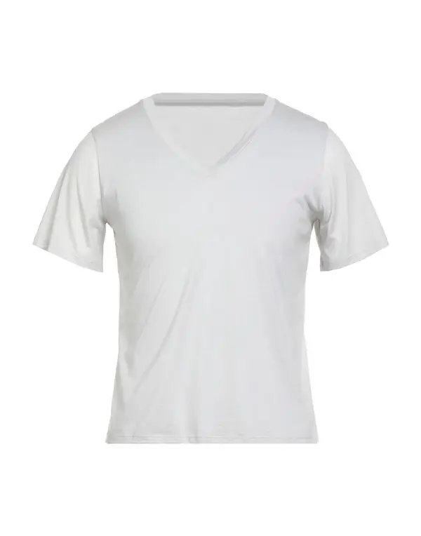 Majestic Filatures T-shirt Size Silk, Organic Cotton - Light Grey