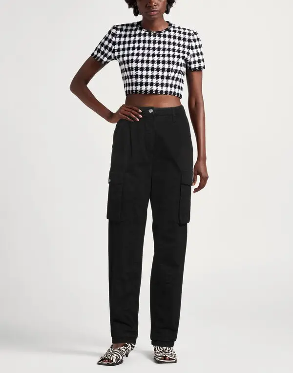 Moschino Pants Size Cotton - Black