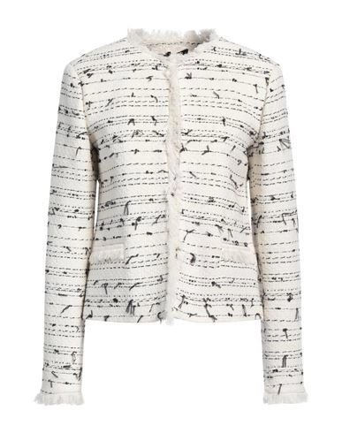 Liu Jo Tweed Fringe Jacket - Ivory
