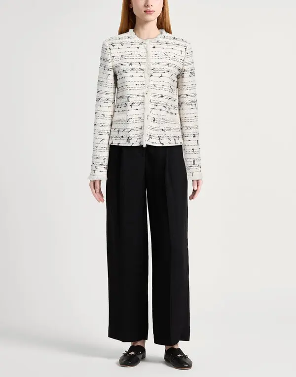 Liu Jo Jacket Ivory Size Cotton, Acrylic, Polyamide
