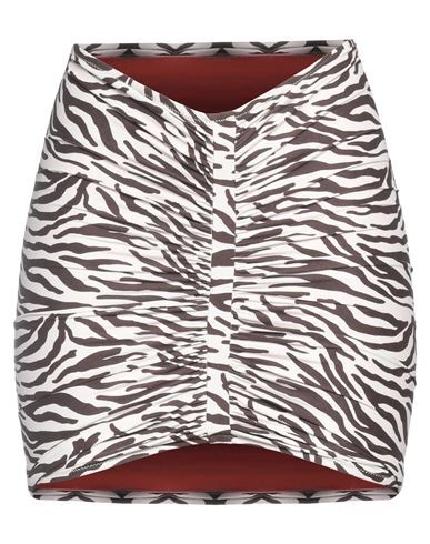 REINA OLGA Mini Skirt Size Polyamide, Econyl - Dark Brown