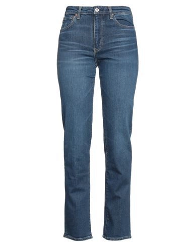 Ag Cotton Blend Straight-leg Denim Trousers