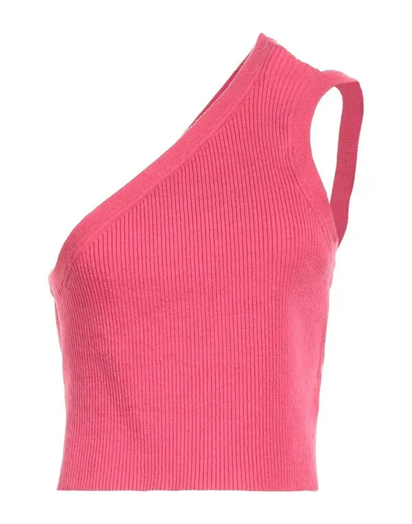 Jacquemus One-shoulder Knit Top - Magenta