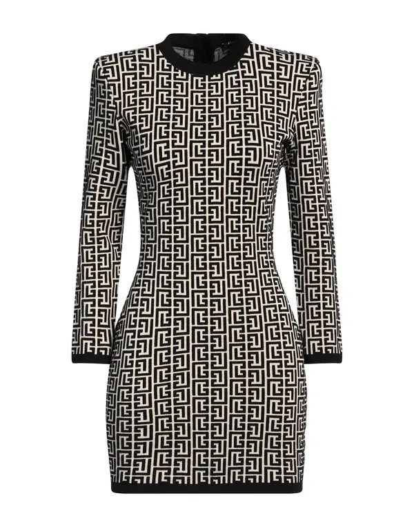 Balmain Mini Dress Size Wool, Viscose, Polyamide, Elastane