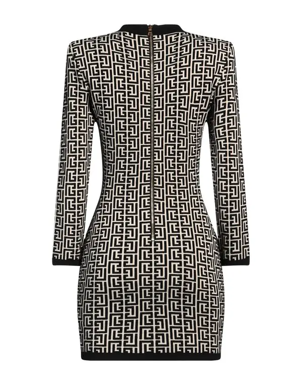 Balmain Mini Dress Size Wool, Viscose, Polyamide, Elastane