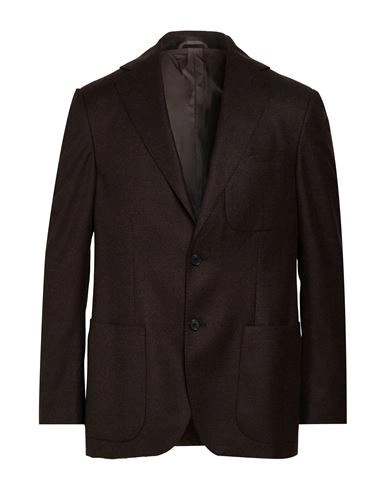Caruso Blazer Size Wool - Dark Brown