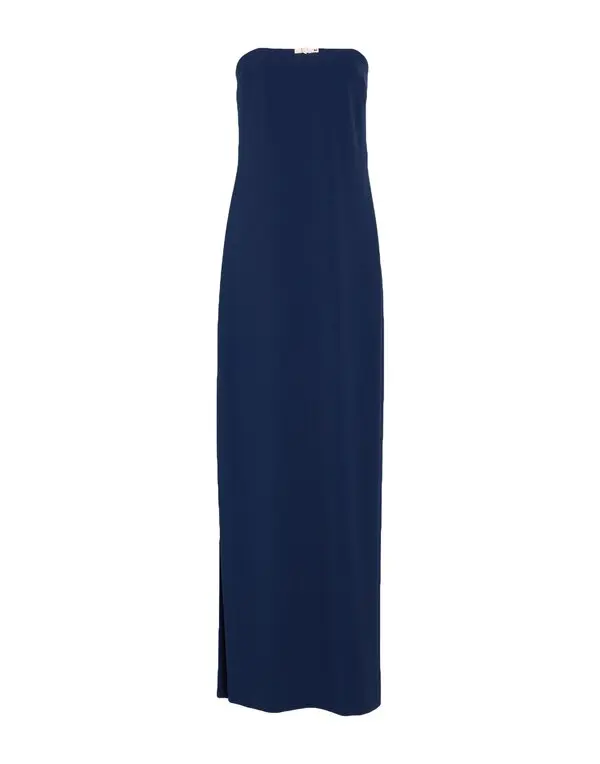 Elisabetta Franchi Strapless Crepe Maxi Gown