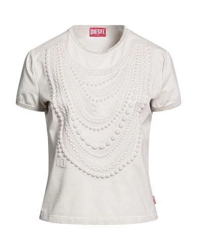 DIESEL® T-shirt Khaki Size Cotton, Elastane